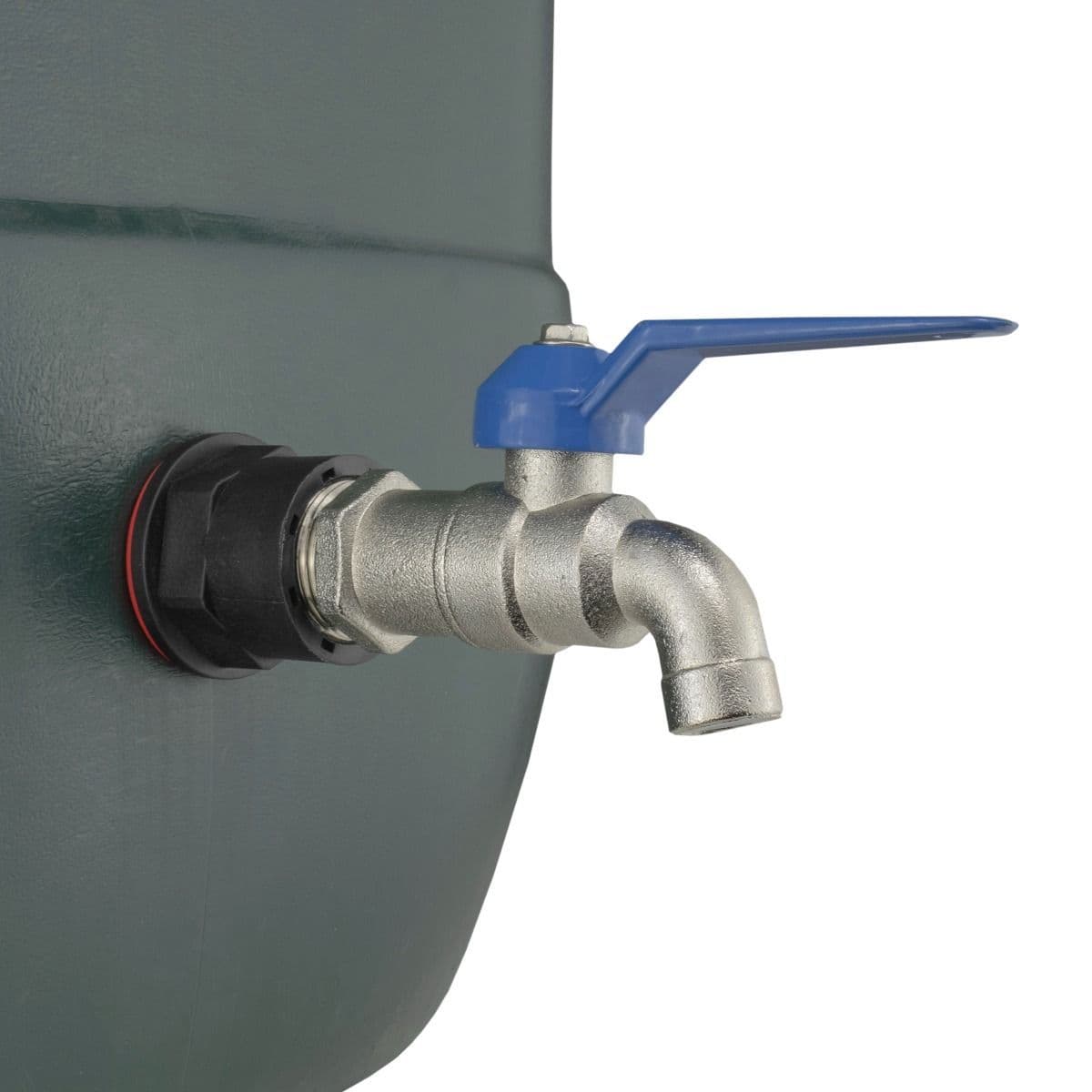 3/4" Tank / Water Butt / IBC Adapter to plated brass mini lever tap